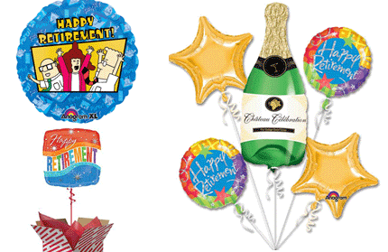Retirement Balloons, Retirement Balloon Bouquets & Gifts Delivery ...